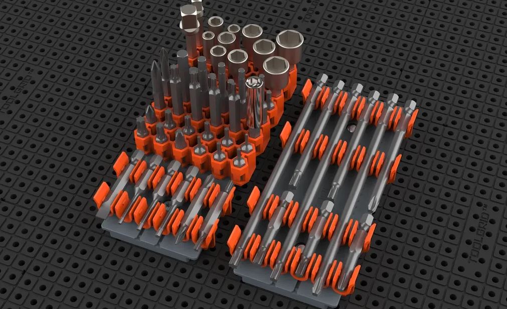 Hex Bit Holders (12pcs) Orange – Toolgrid Europe